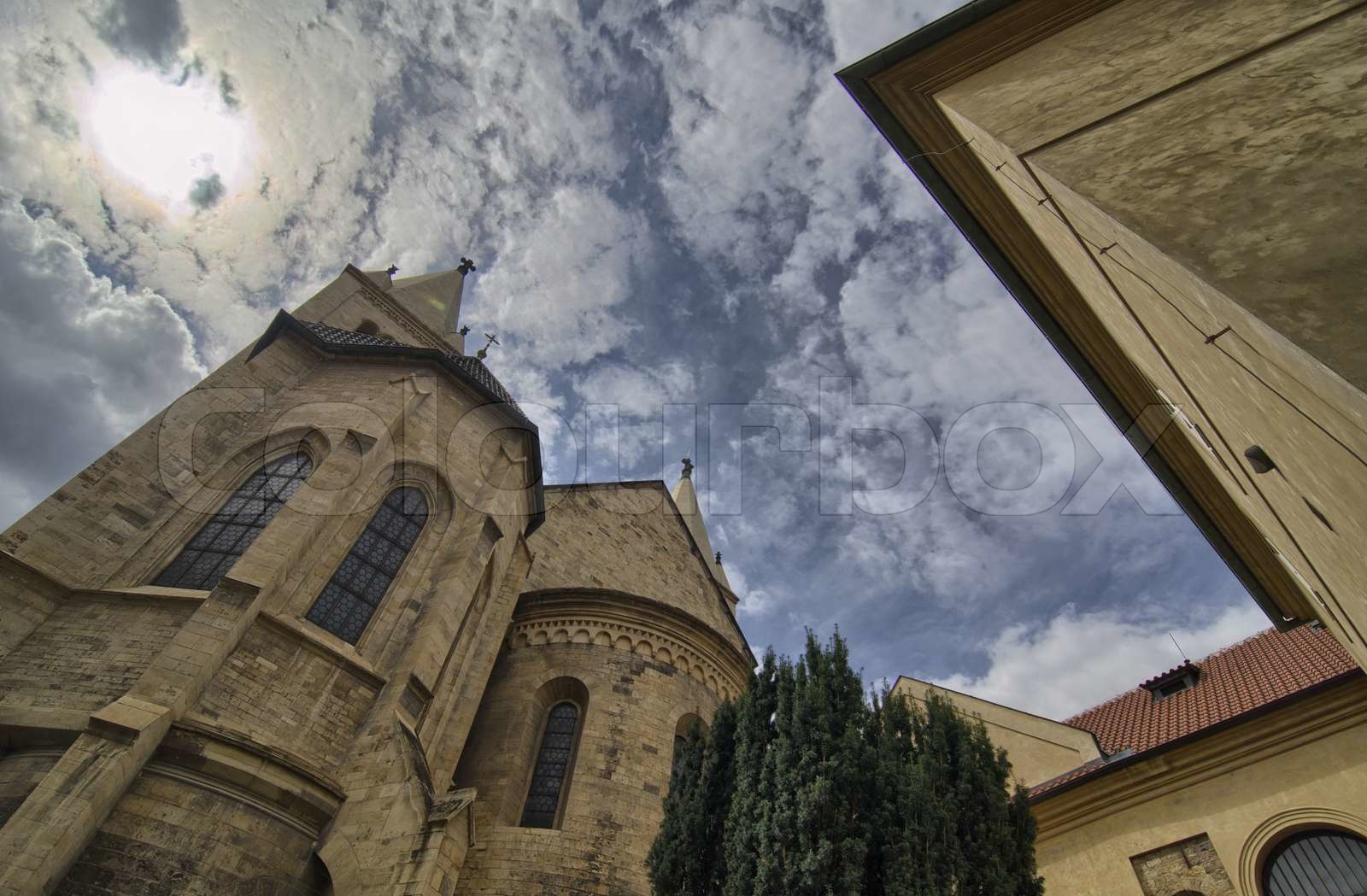 Typical ancient medieval architecture in Prague | Stock image | Colourbox
