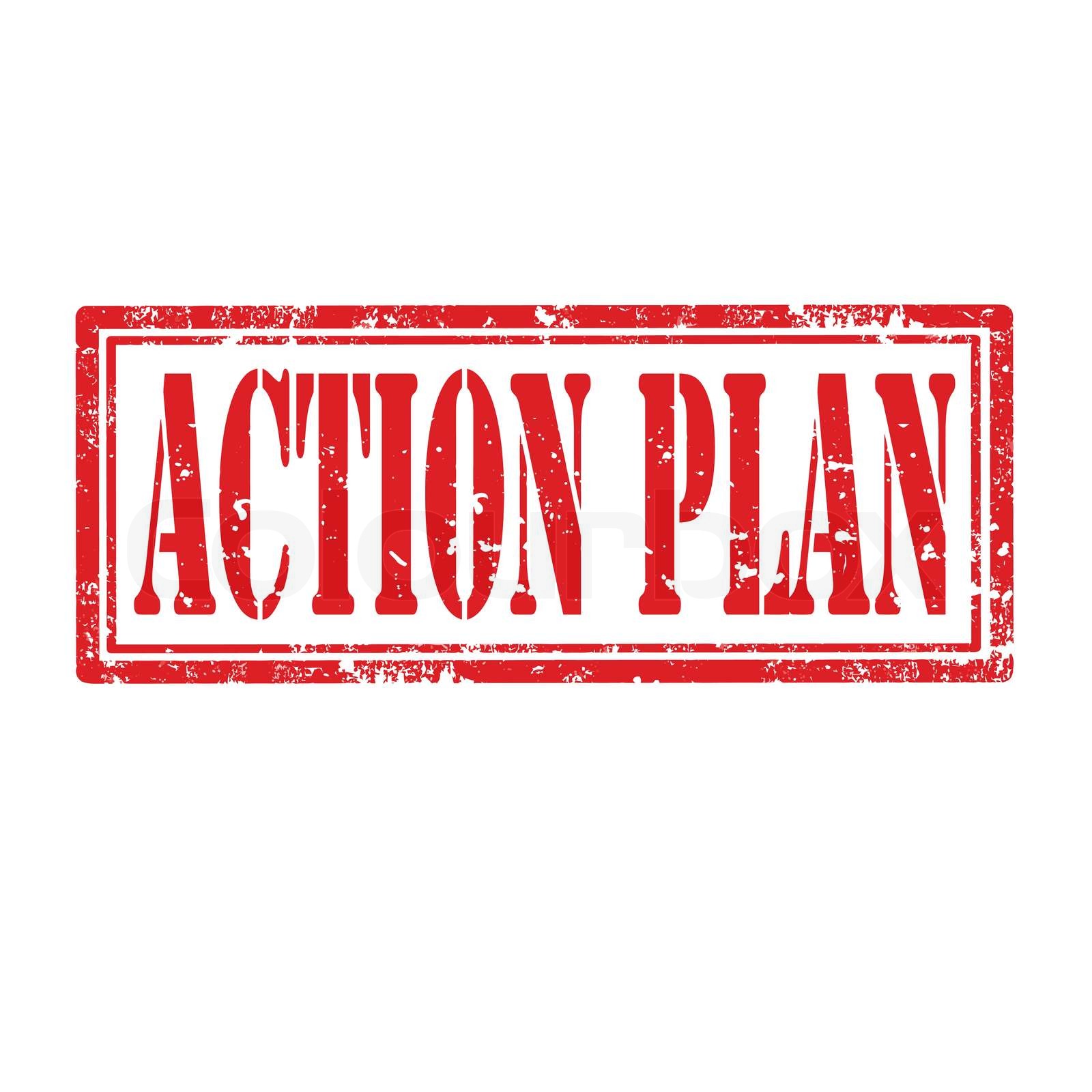 Action Plan-stamp | Stock vector | Colourbox