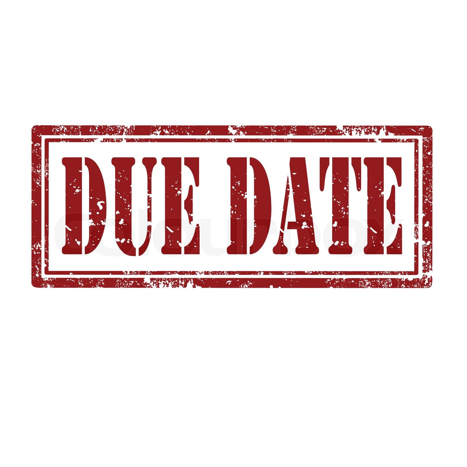 Due Date-stamp | Stock vector | Colourbox