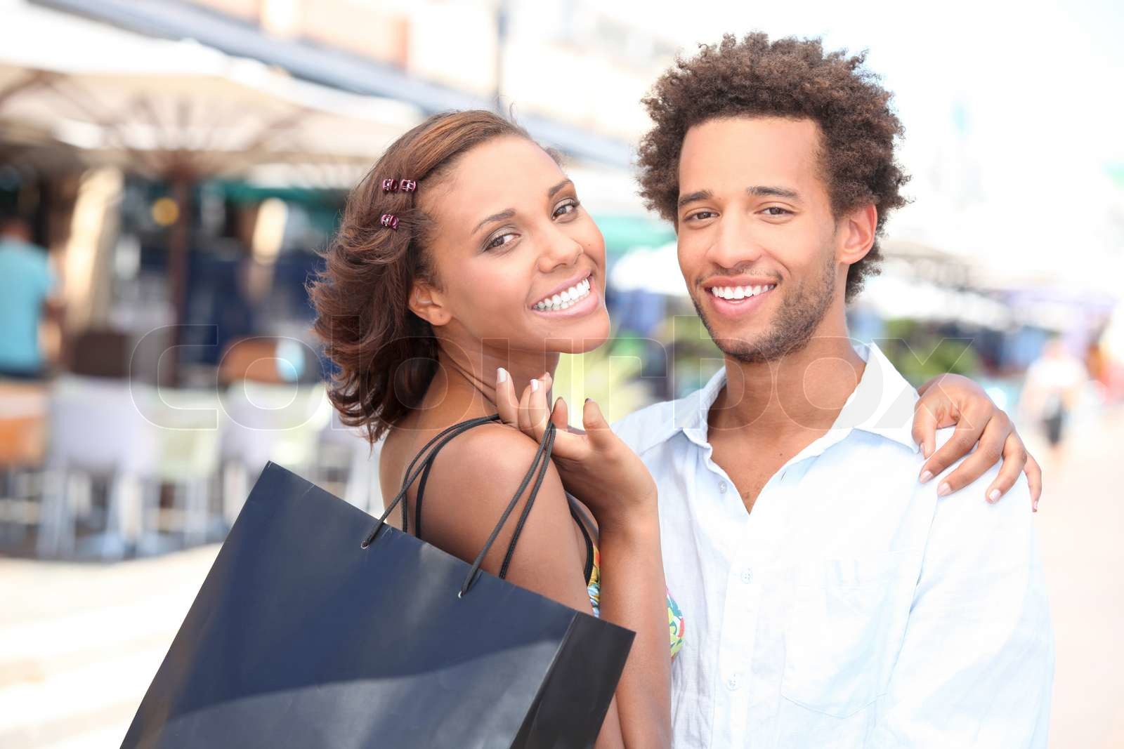 coloured couple | Stock image | Colourbox