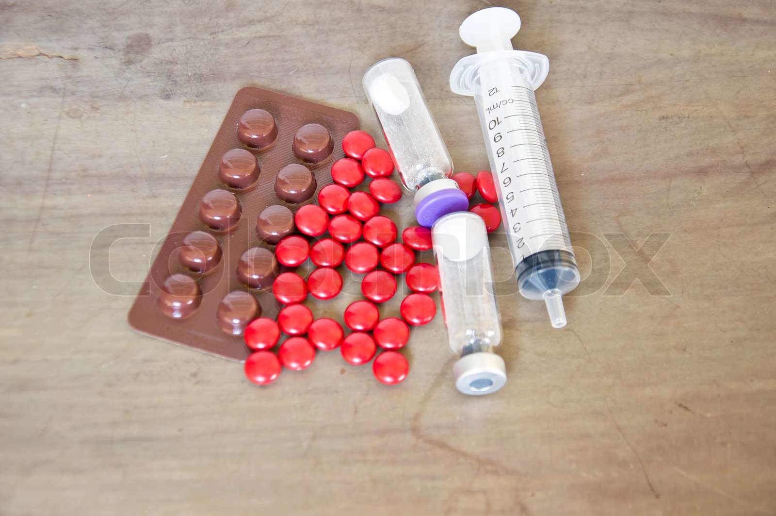 Red drug | Stock image | Colourbox