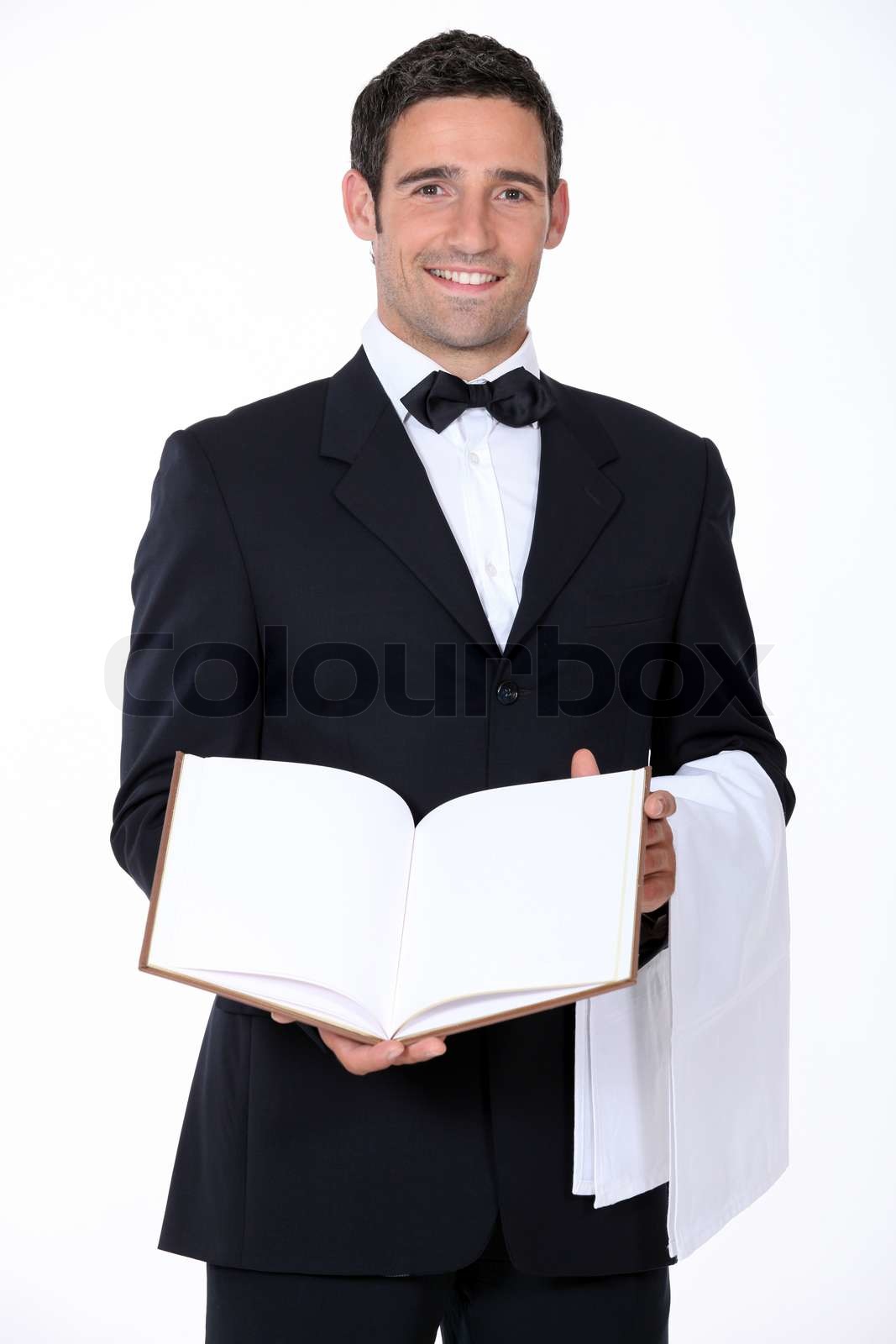 ein Kellner, der ein schickes Restaurant. | Stock Bild | Colourbox