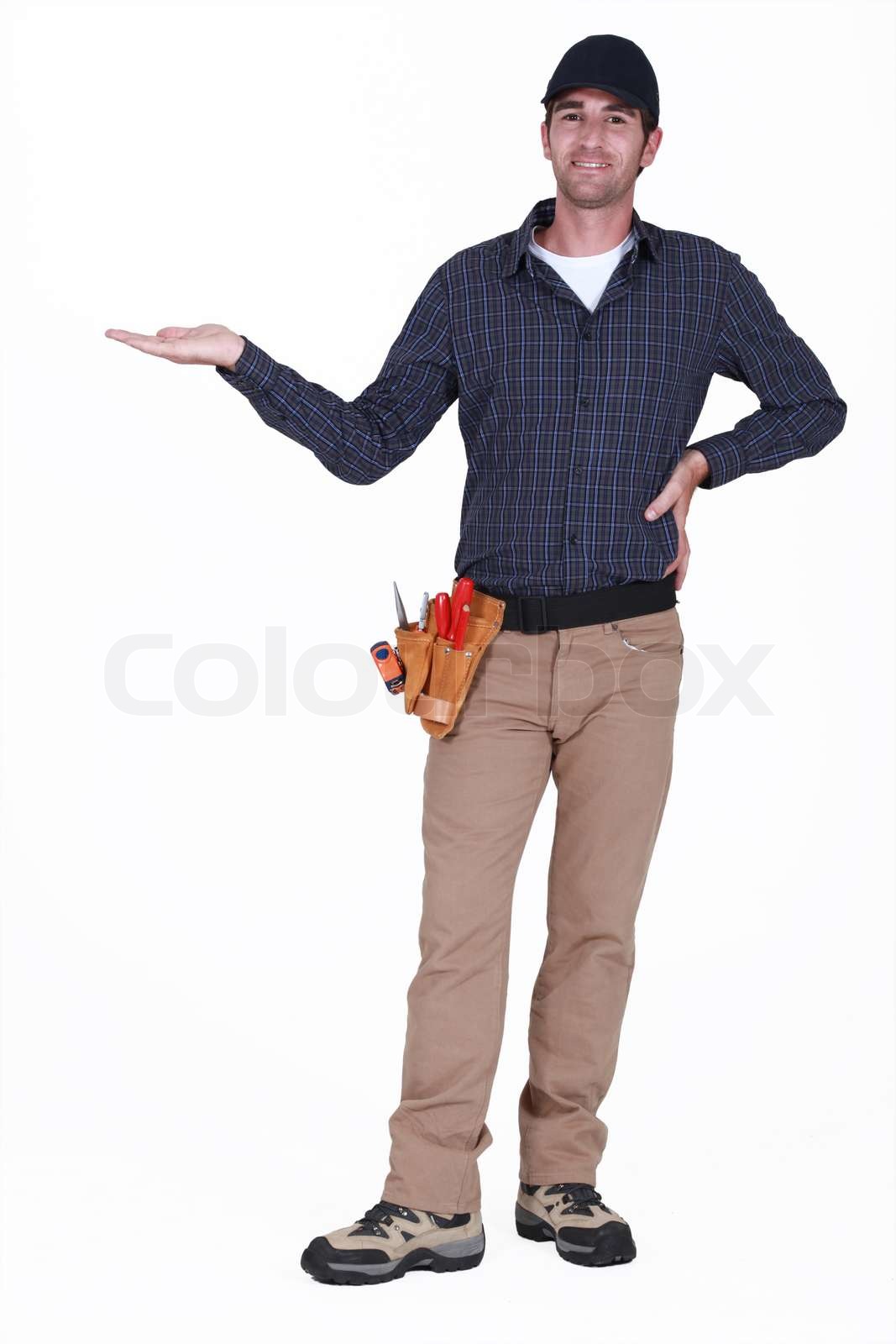 lächelnd Handwerker | Stock Bild | Colourbox