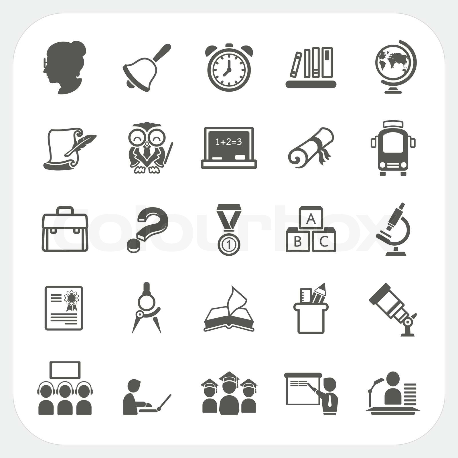 Bildung Icons set | Stock-Vektor | Colourbox