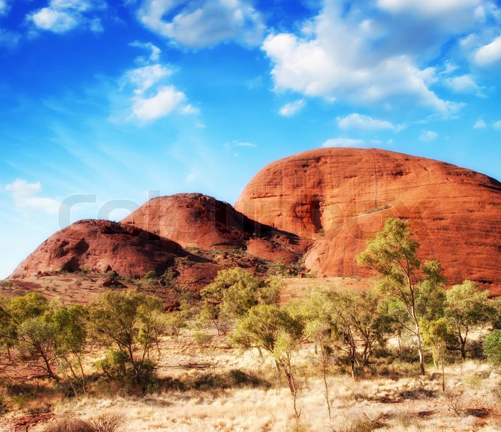 Wild landscape in the australian outback, Northern Territory | Stock ...