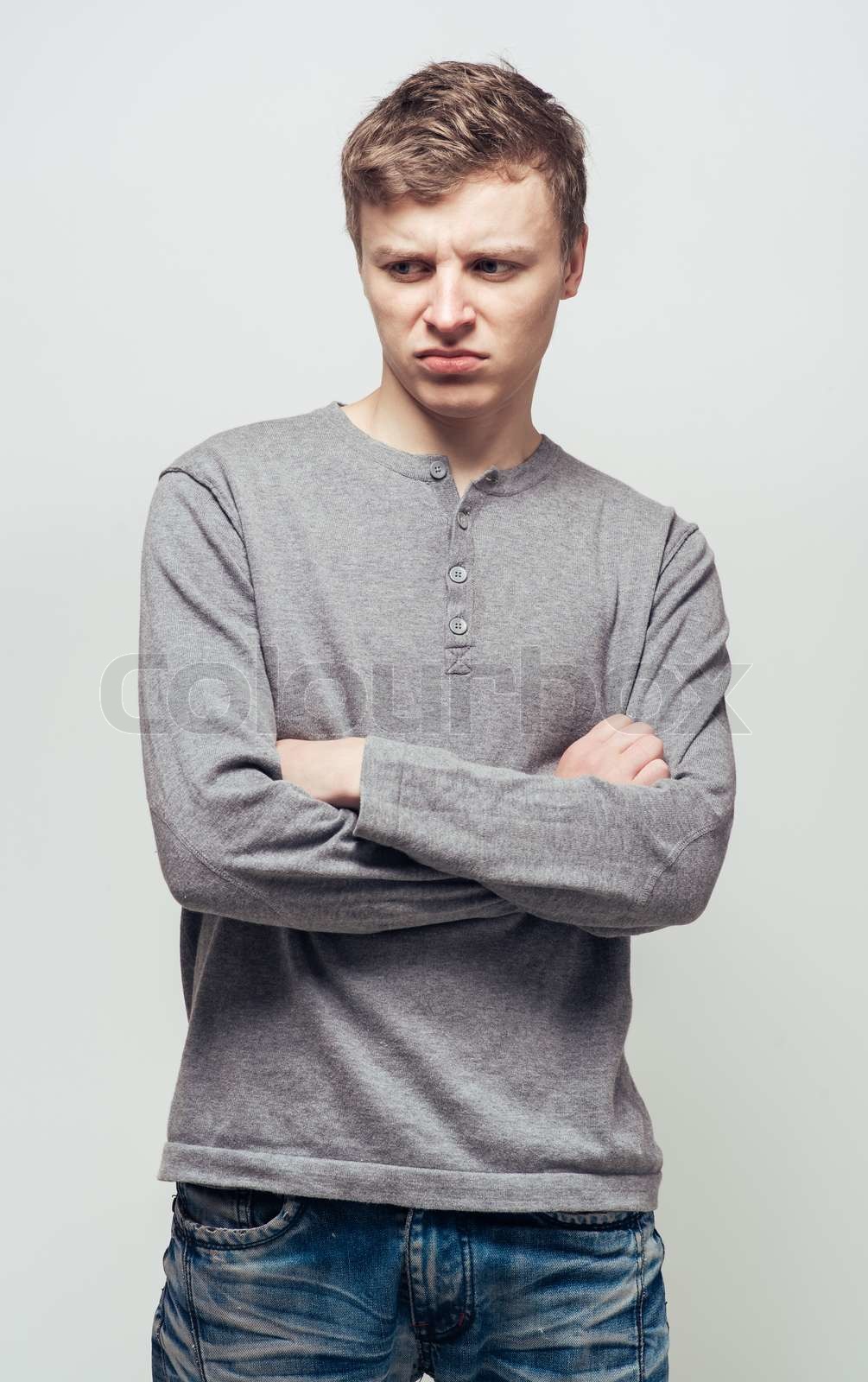 Man outraged | Stock image | Colourbox