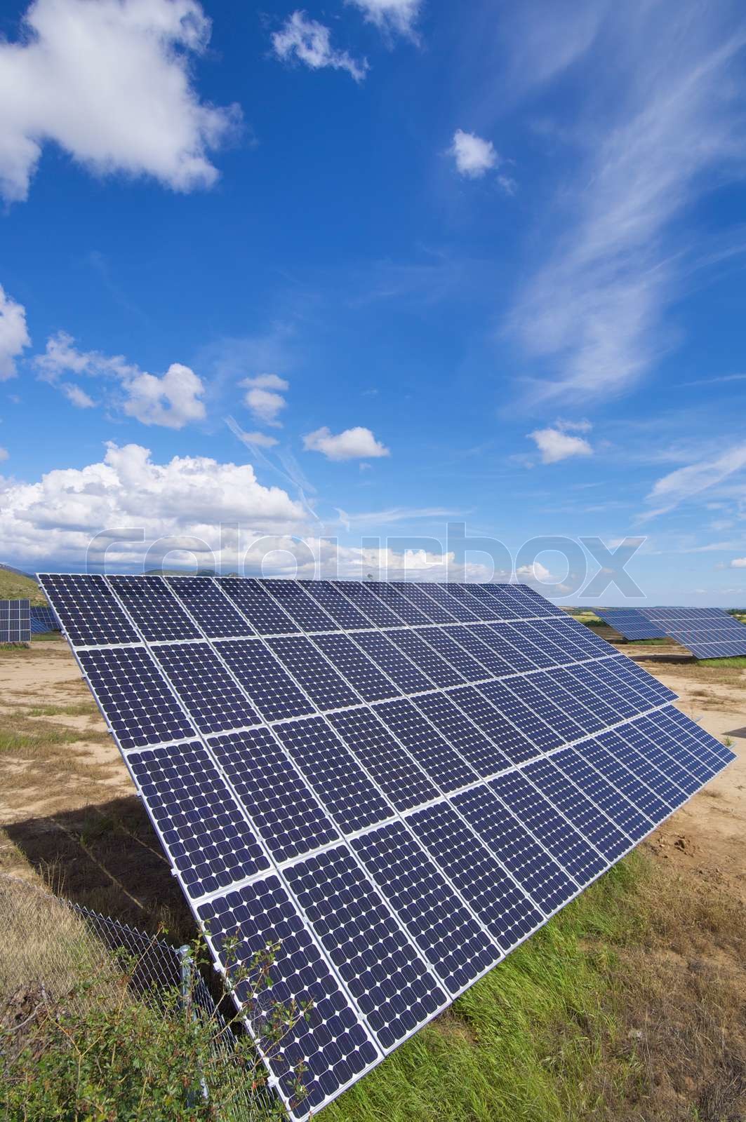 Solar field | Stock image | Colourbox