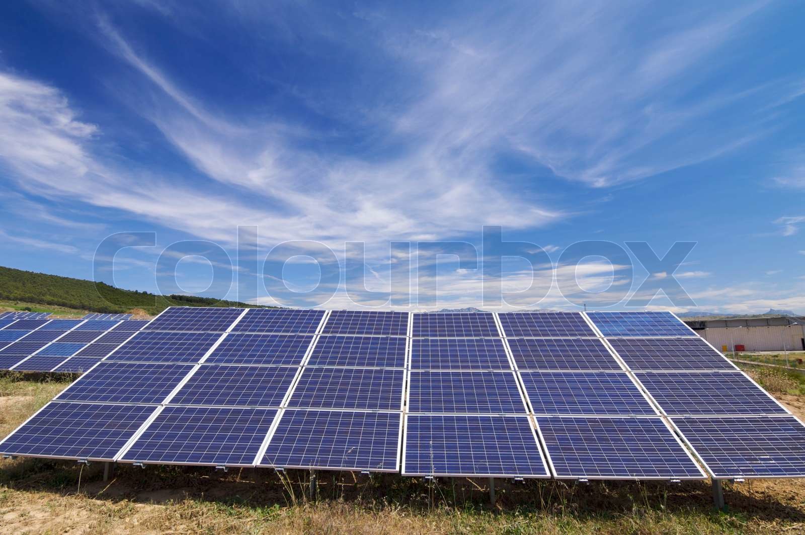 solar energy field | Stock image | Colourbox