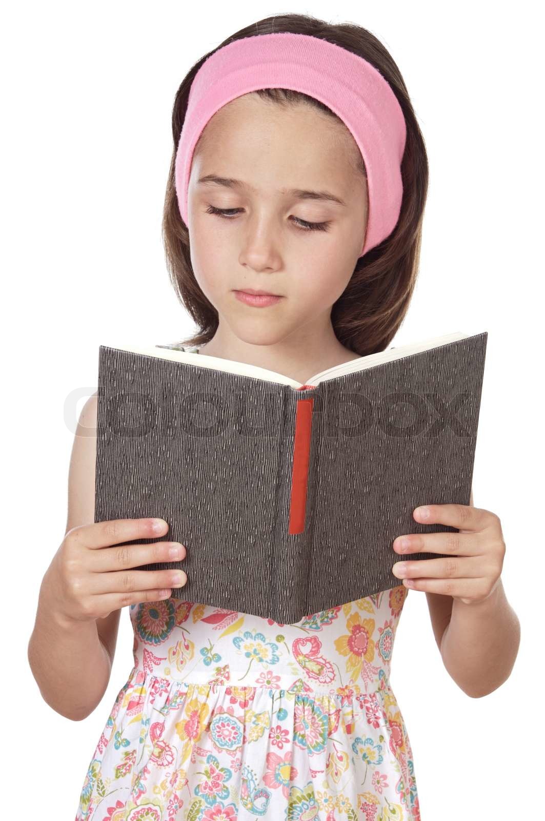 girl reading a book | Stock image | Colourbox