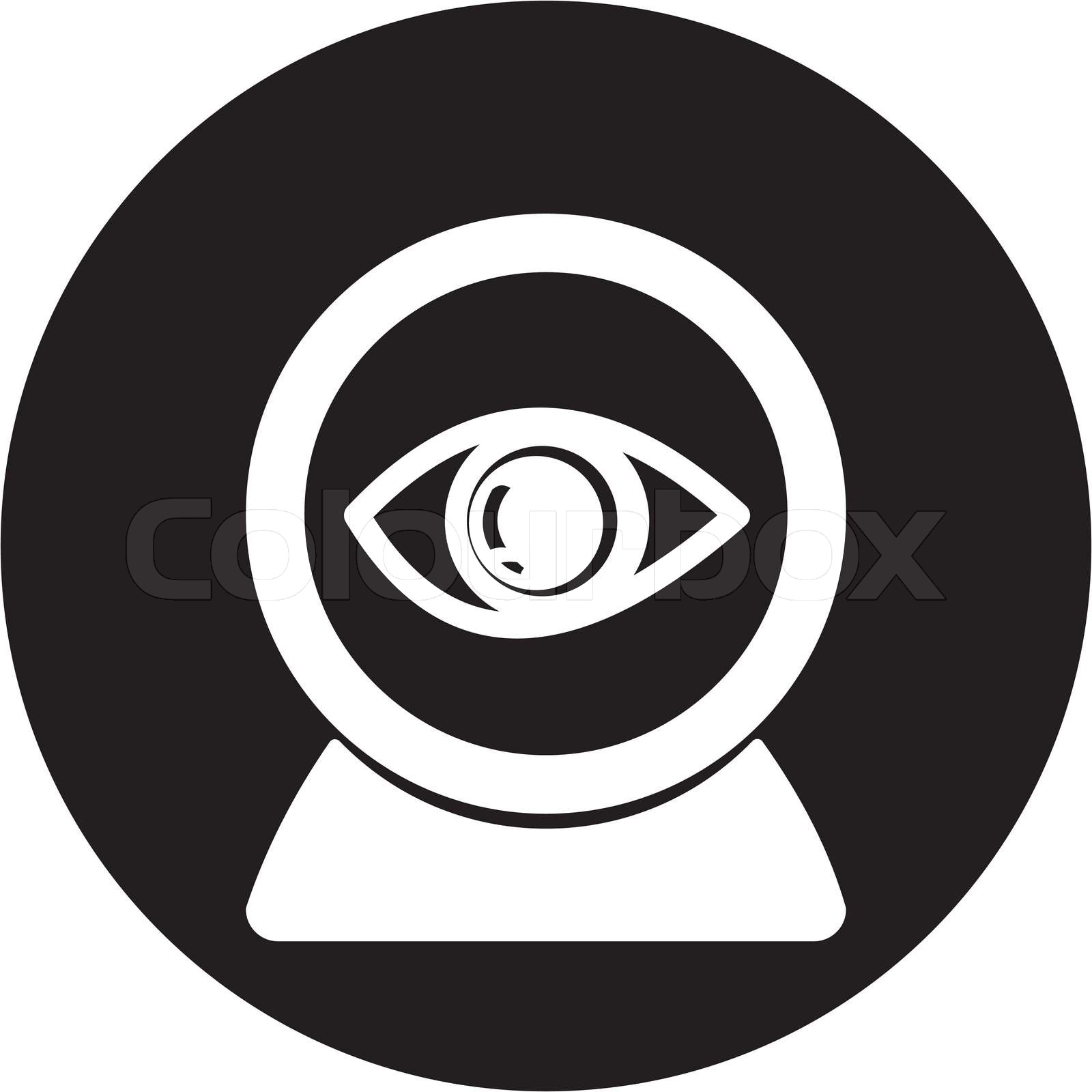 Web camera eye icon | Stock vector | Colourbox