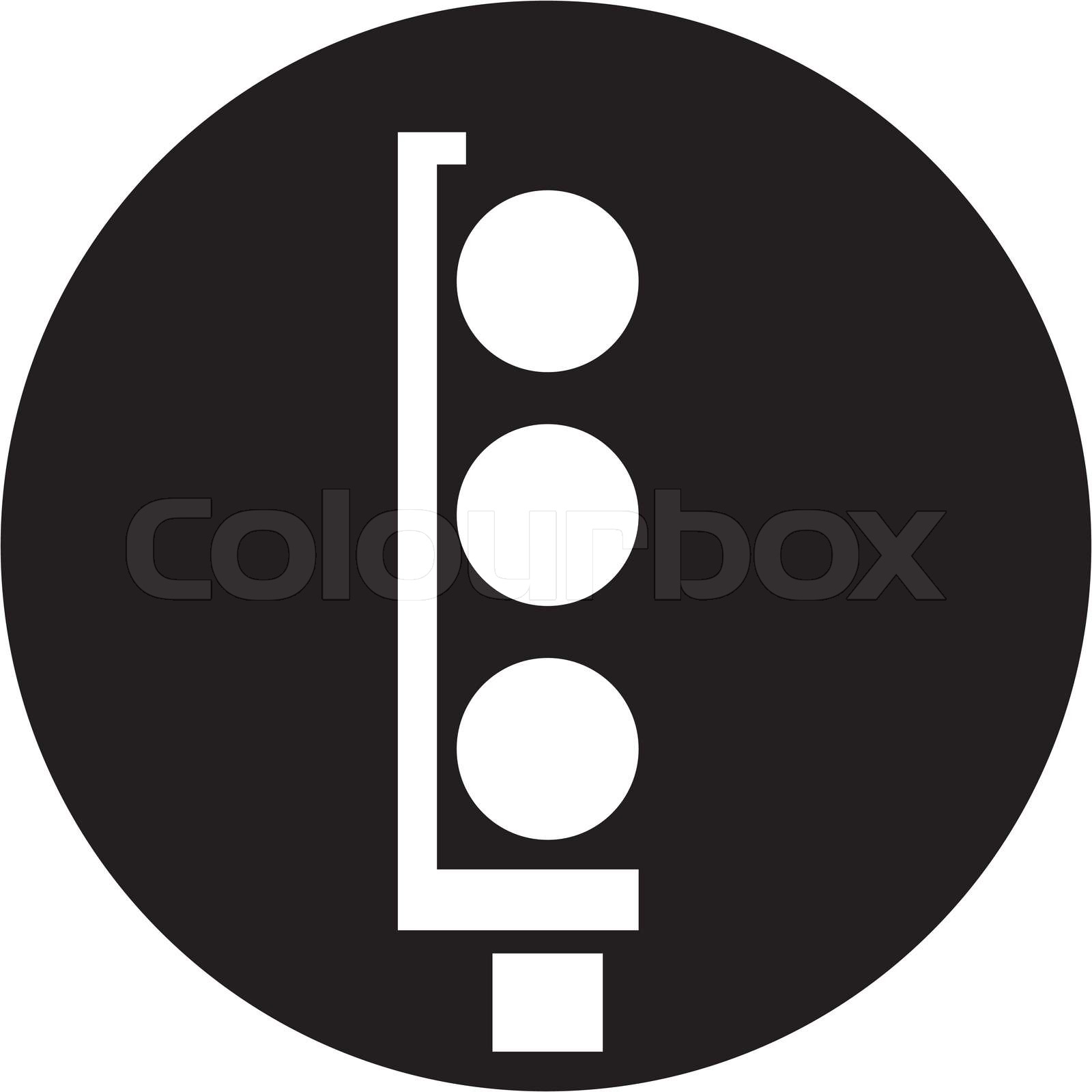 icon, verkehr, fußgängerübergang | Stock-Vektor | Colourbox