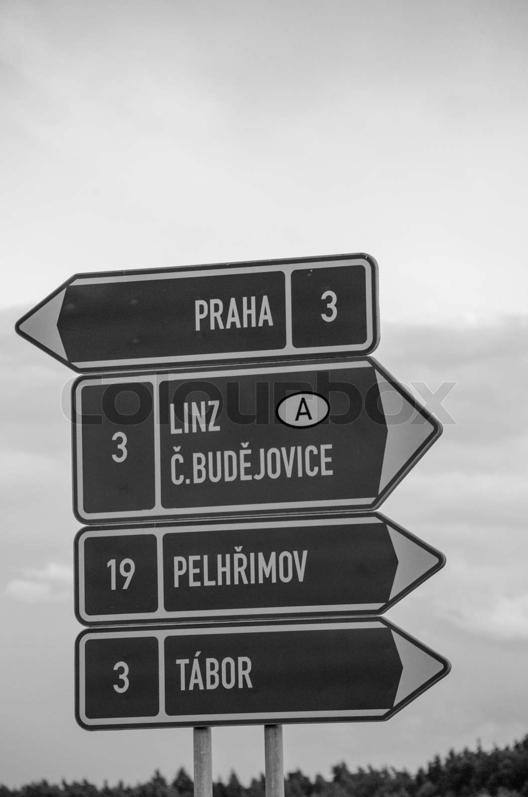 Street Signs of Czech Republic | Stock image | Colourbox