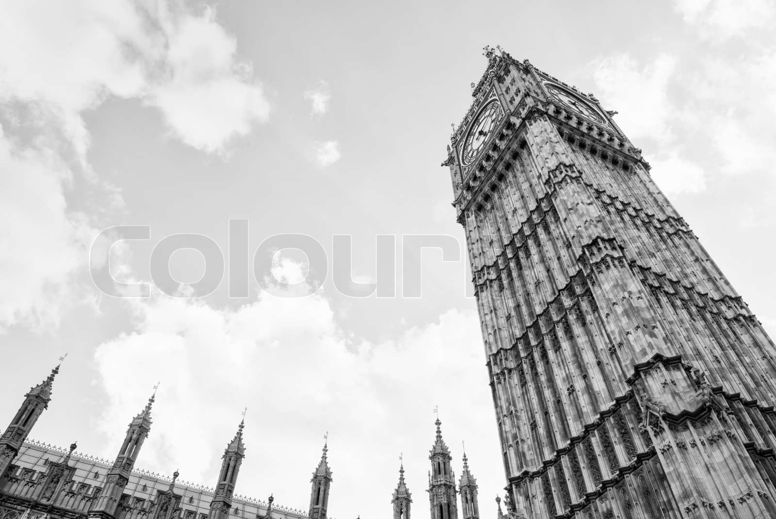 The Big Ben Tower in London, street view | Stock image | Colourbox