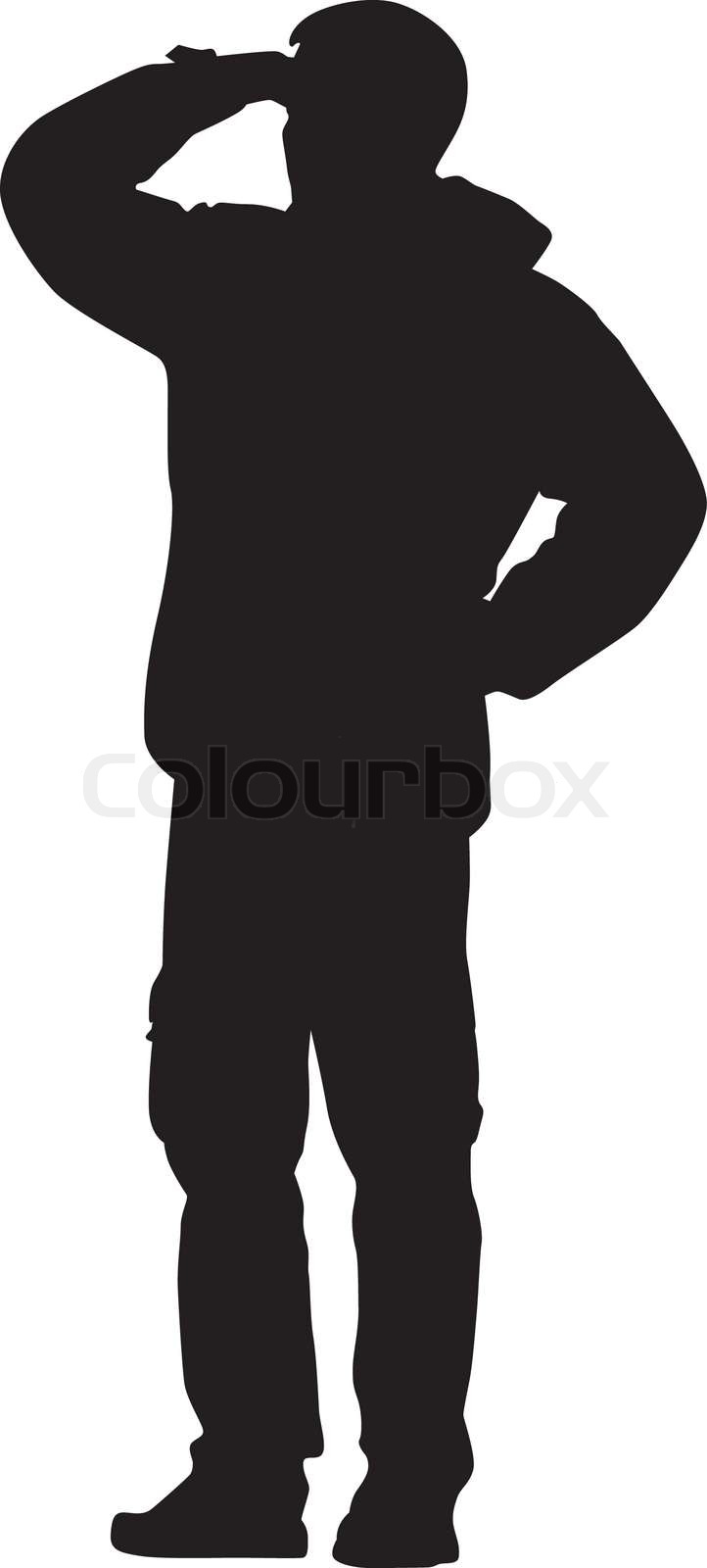 man watching | Stock vector | Colourbox