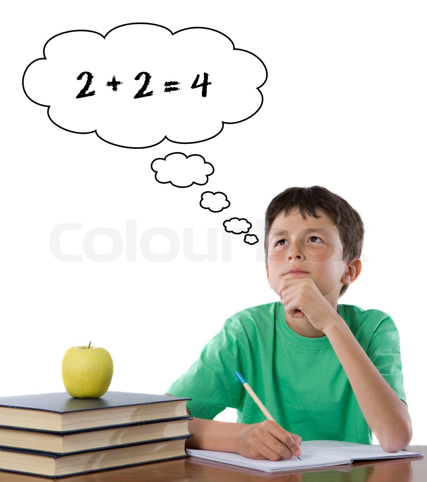 Adorable student thinking | Stock image | Colourbox Adorable student thinking | Stock image | Colourbox