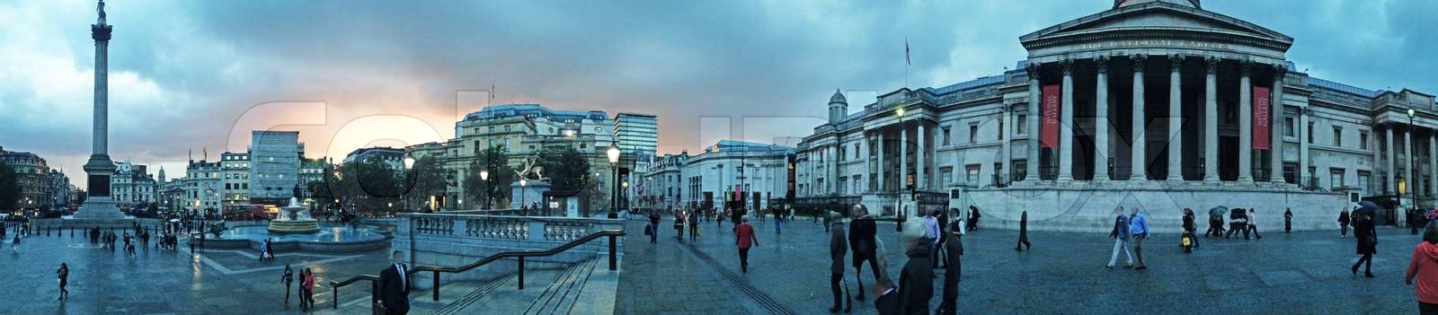 Trafalgar Square at Sunset - London | Stock image | Colourbox