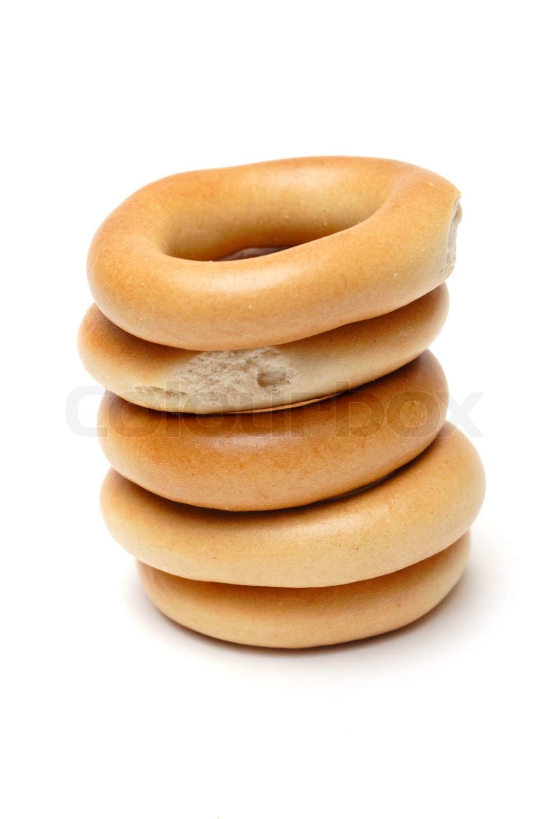 stack of bagels | Stock image | Colourbox