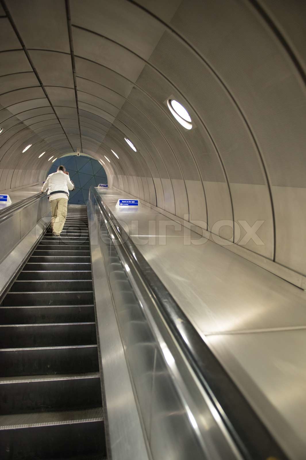 London underground tube station - futuristic background | Stock image ...