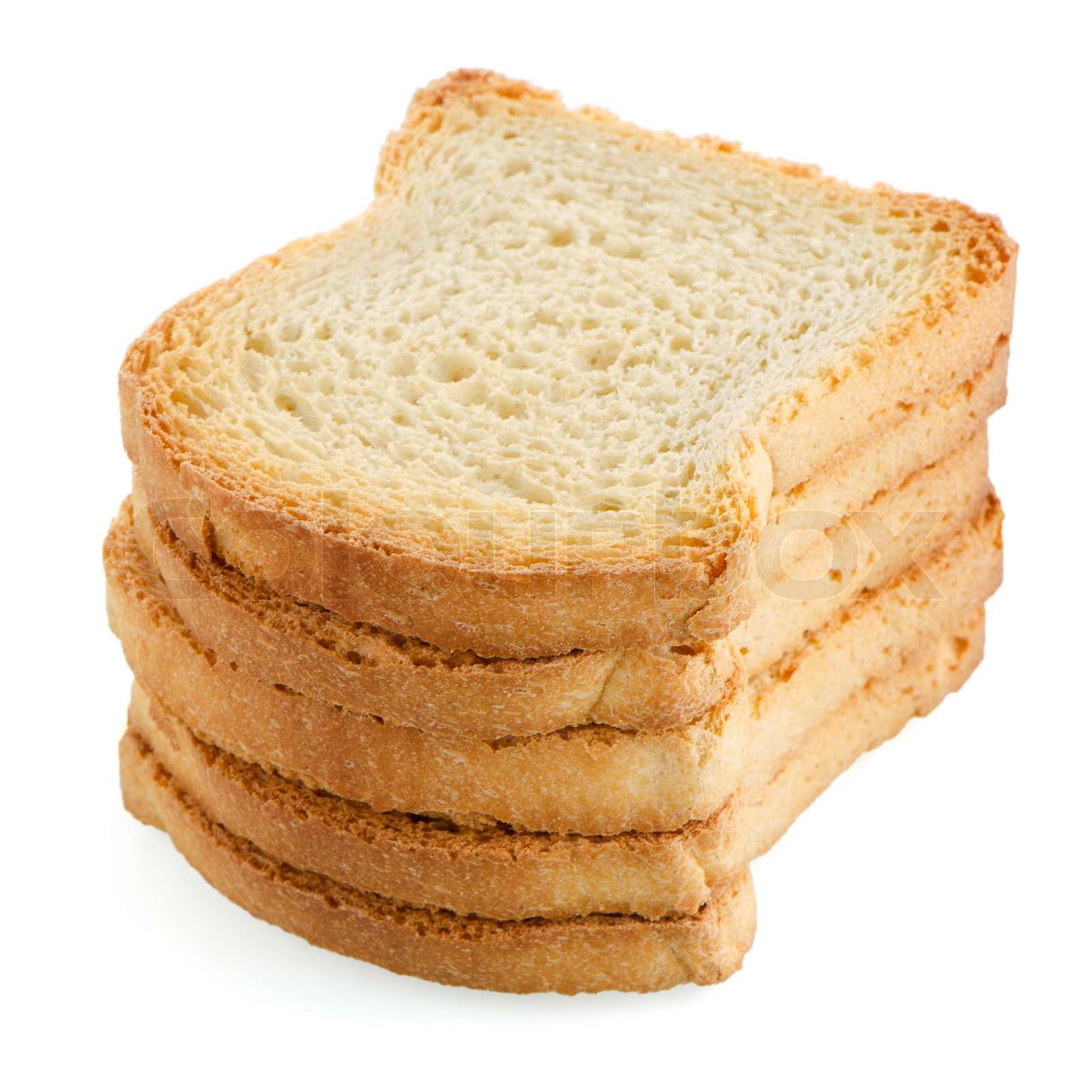 Golden brown toast | Stock image | Colourbox