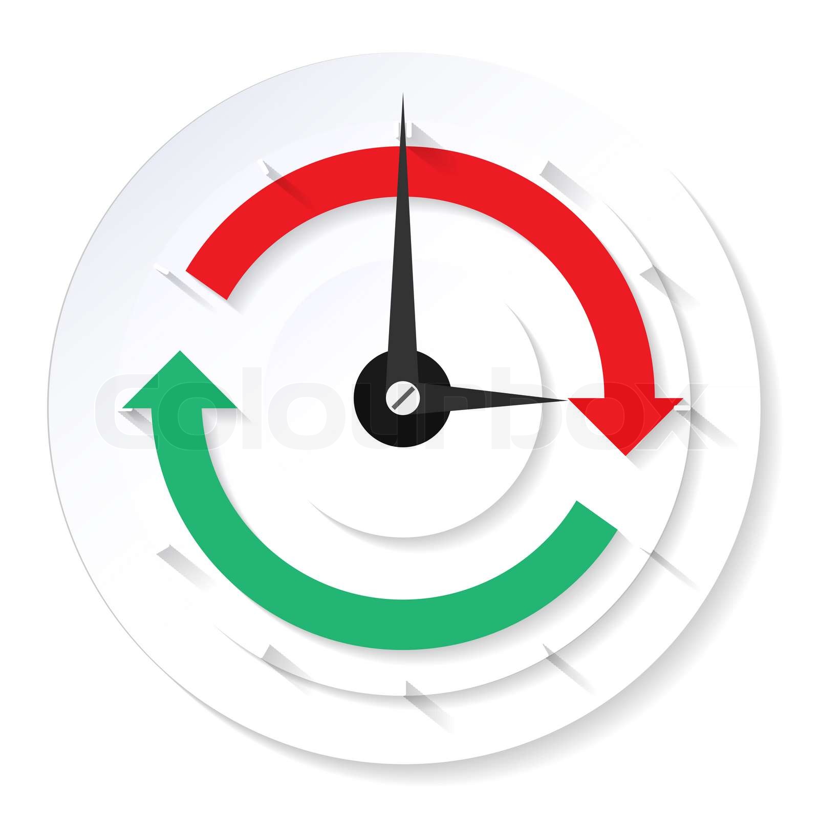 Clockwise clock | Stock image | Colourbox