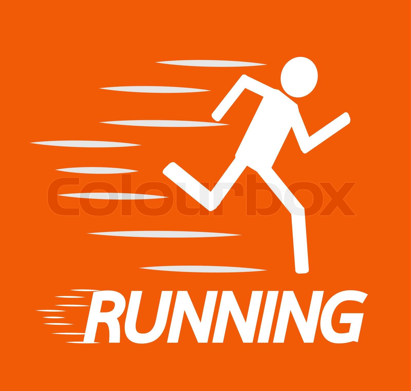Running Vector Illustration | Stock vector | Colourbox