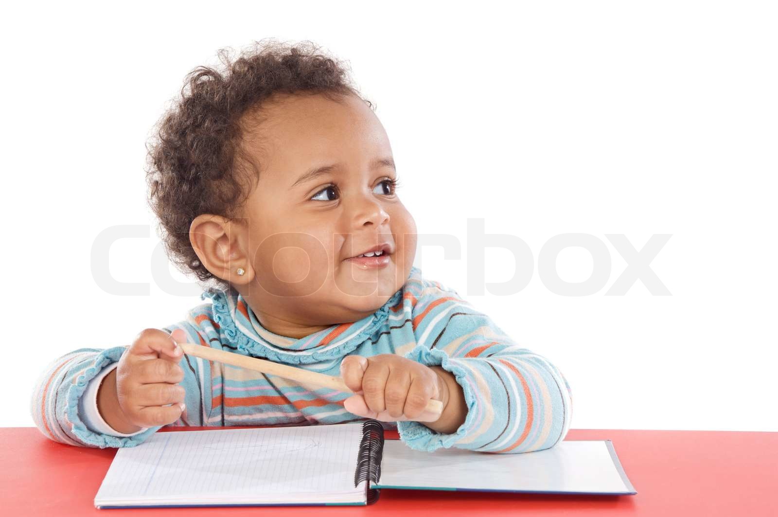 adorable baby student | Stock image | Colourbox