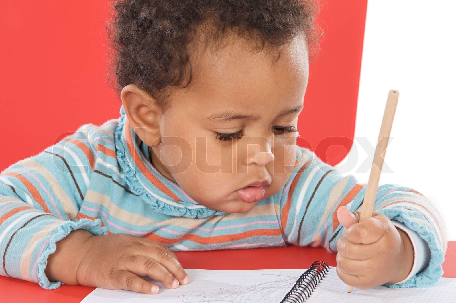 adorable baby student | Stock image | Colourbox