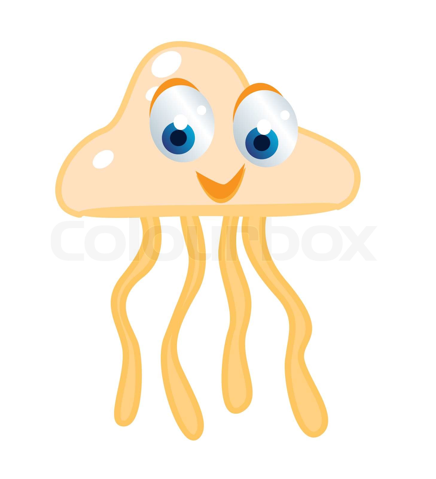 cartoon jellyfish | Stock vector | Colourbox