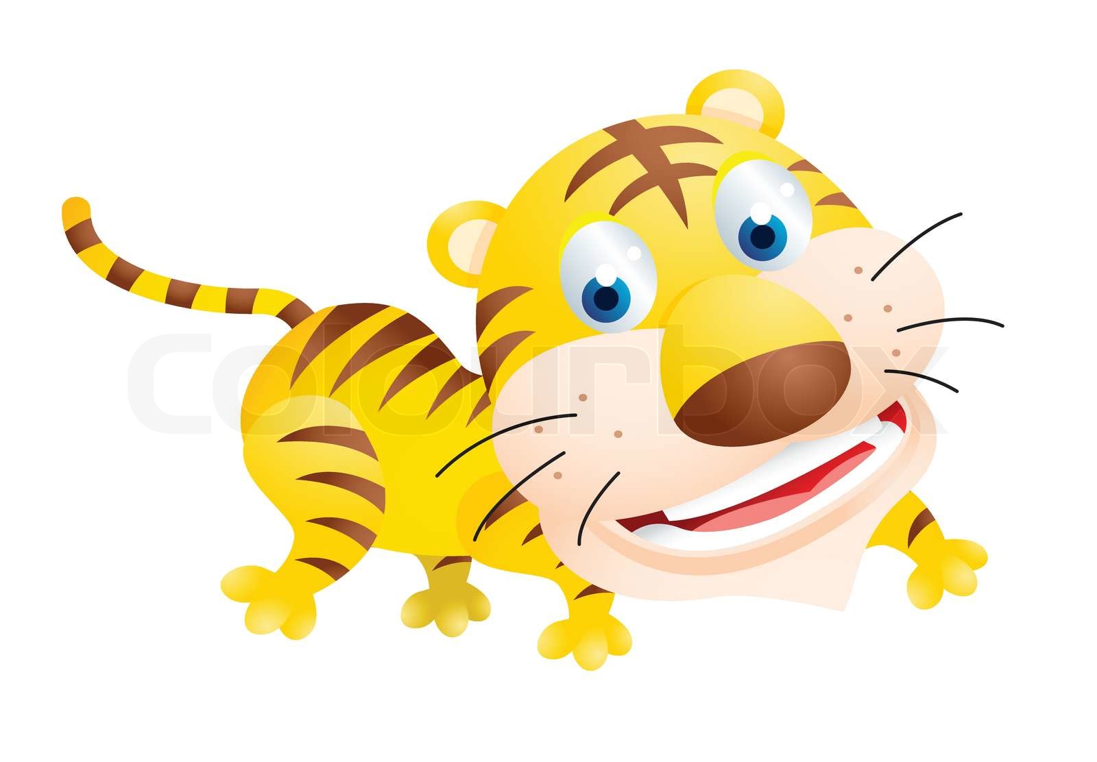 tiger cartoon | Stock vector | Colourbox