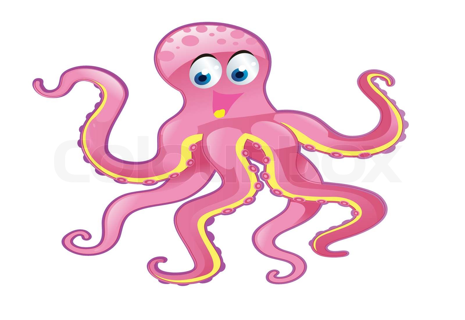 octopus cartoon | Stock vector | Colourbox