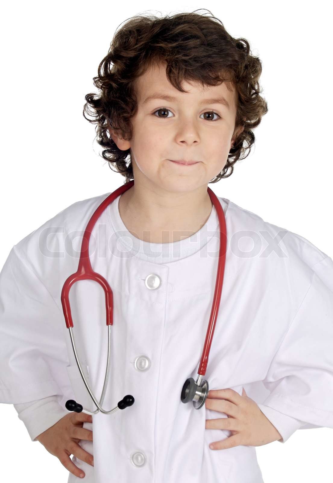 Adorable future doctor | Stock image | Colourbox