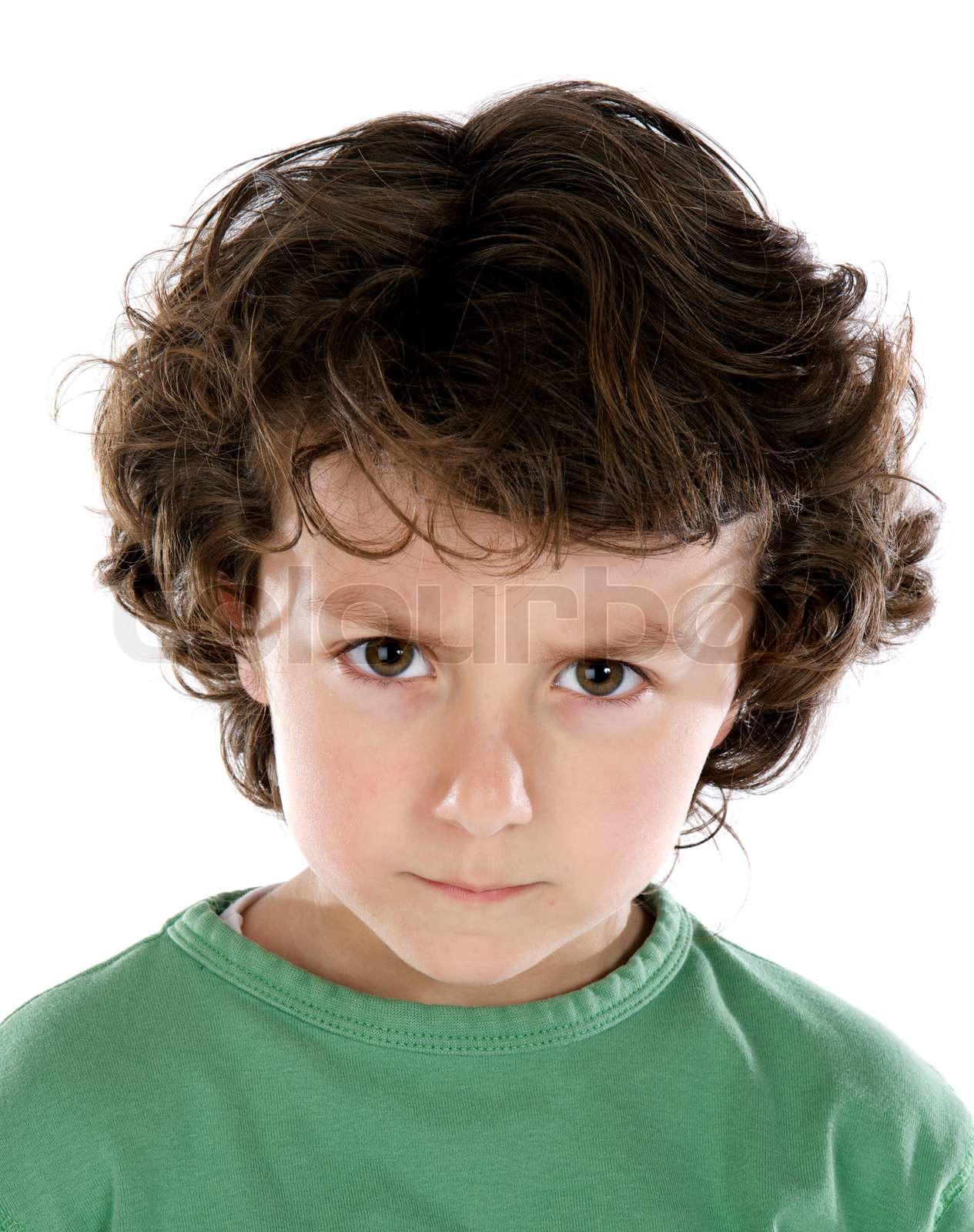 Handsome boy angry | Stock image | Colourbox