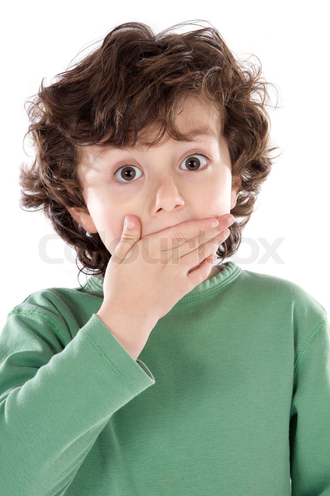 Surprised adorable child | Stock image | Colourbox
