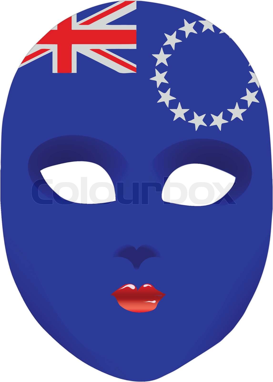 Cook Islands mask | Stock vector | Colourbox