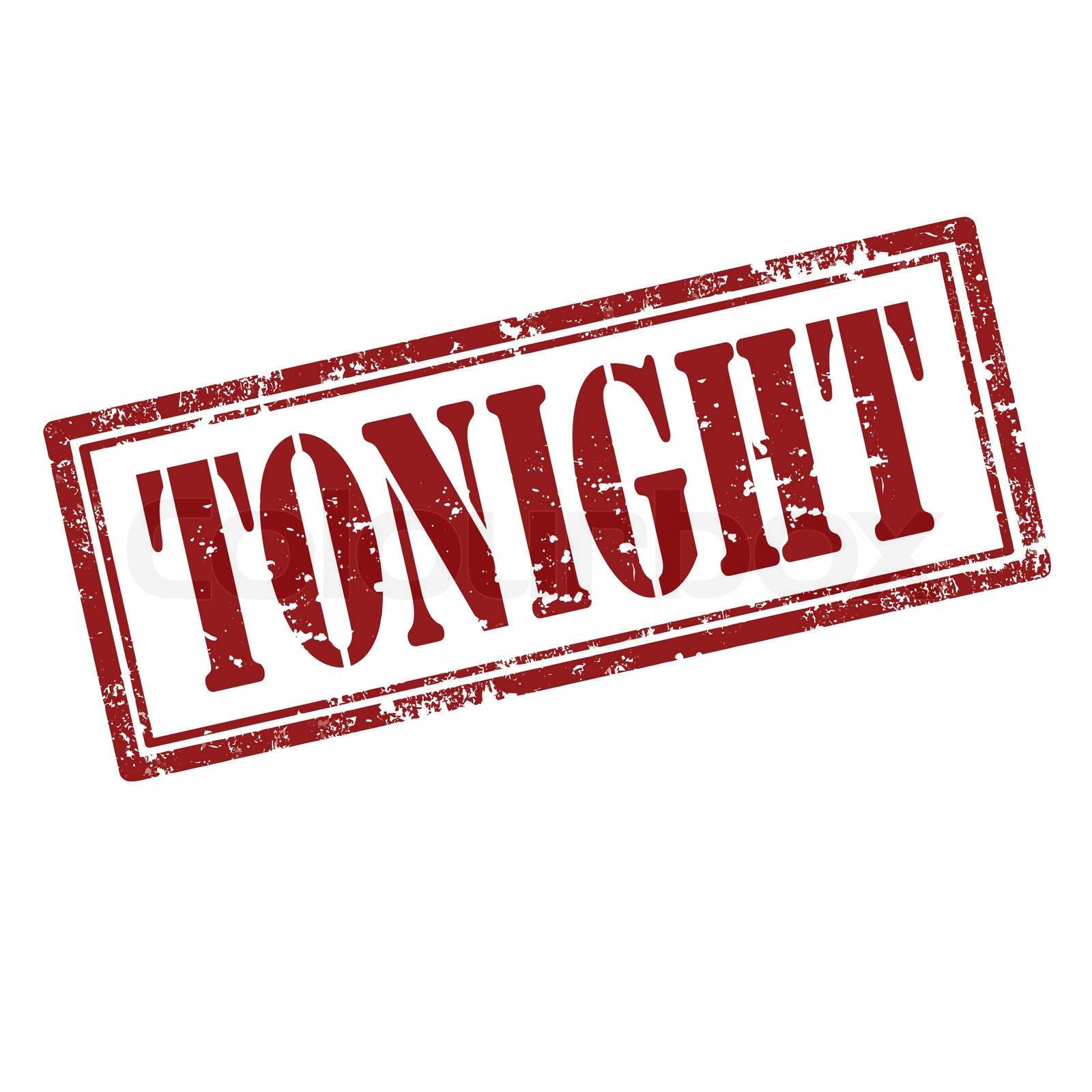 Tonight-stamp | Stock vector | Colourbox