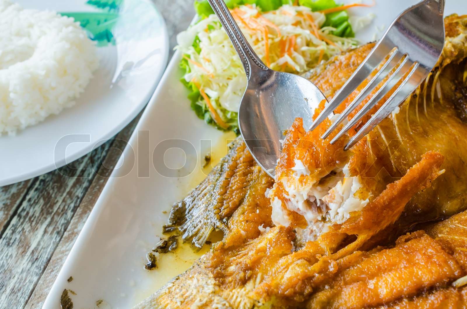 Fried fish | Stock image | Colourbox