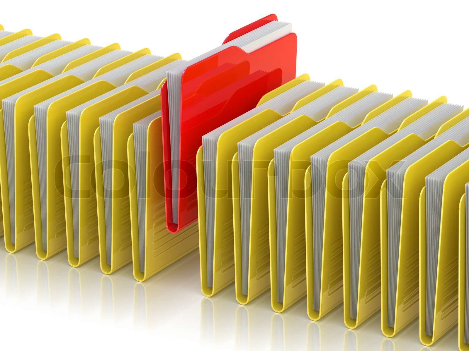 arkiv, dokumenter, arkivmappe | Stock foto | Colourbox