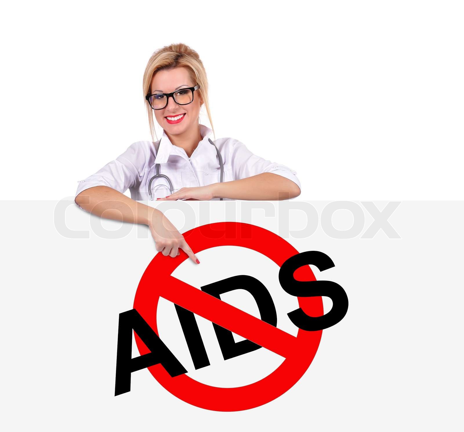 stop aids symbol | Stock image | Colourbox