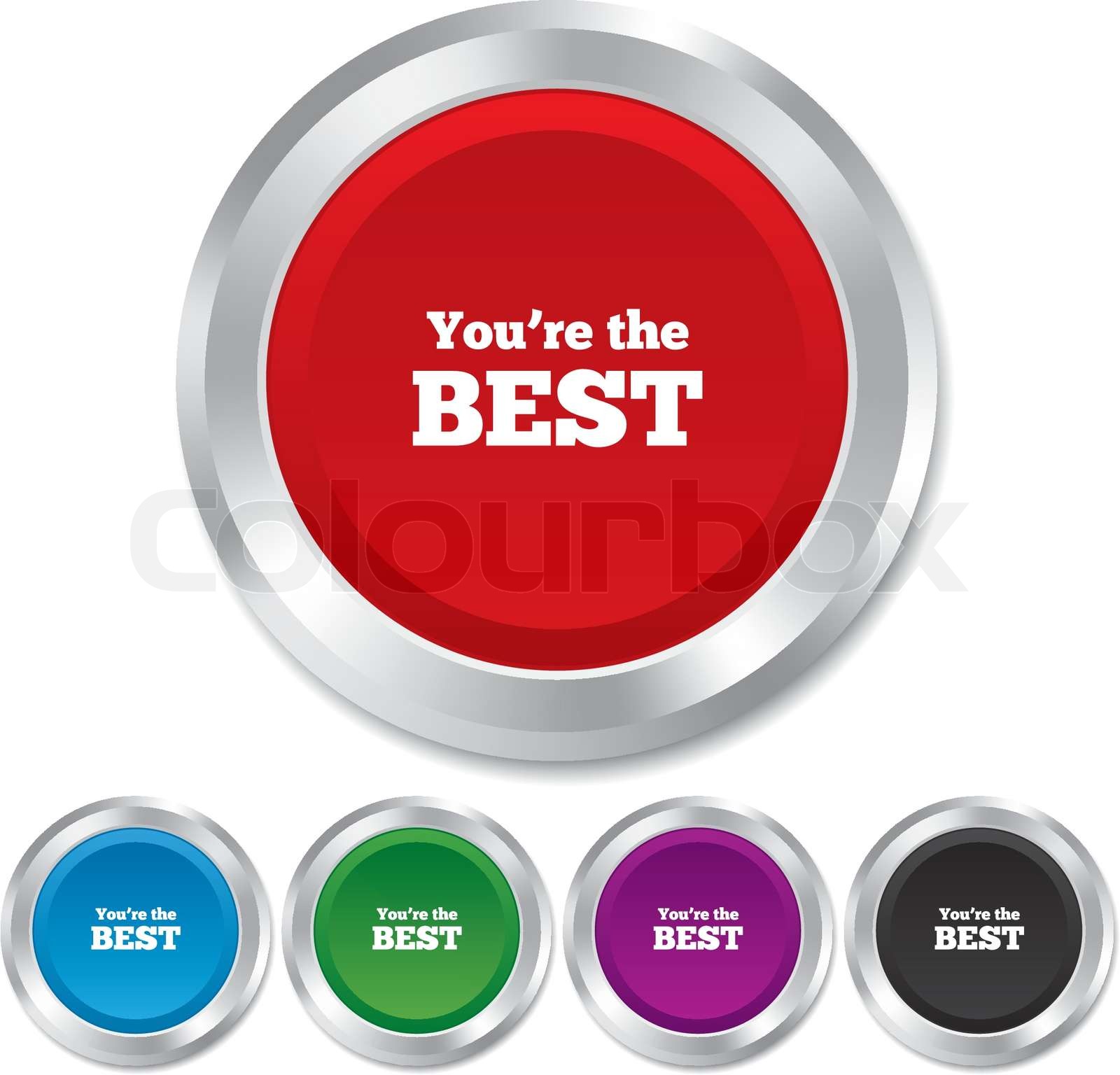 You are the best icon. Customer award symbol. | Stock vector | Colourbox