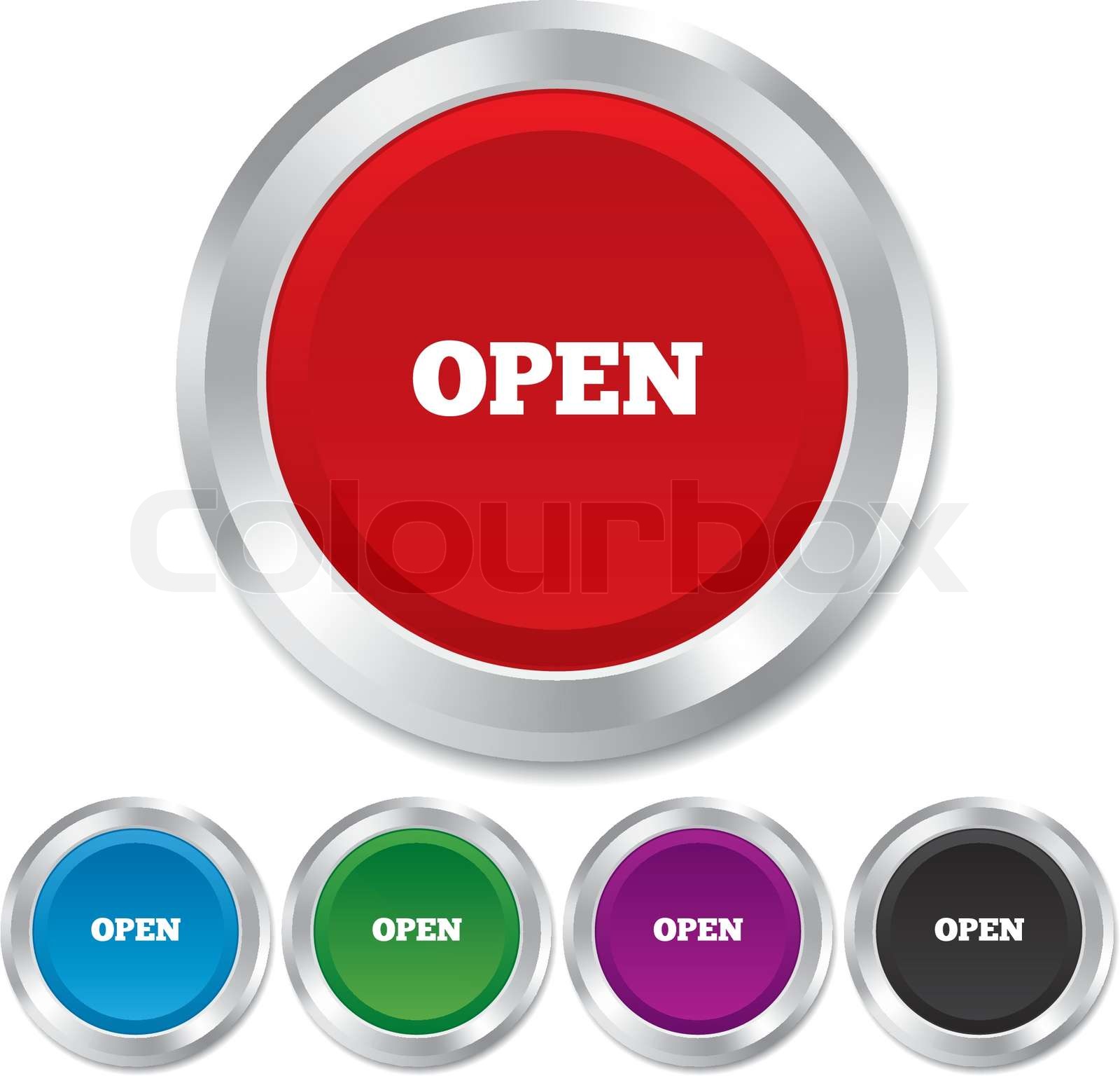 Open sign icon. Entry symbol. | Stock vector | Colourbox