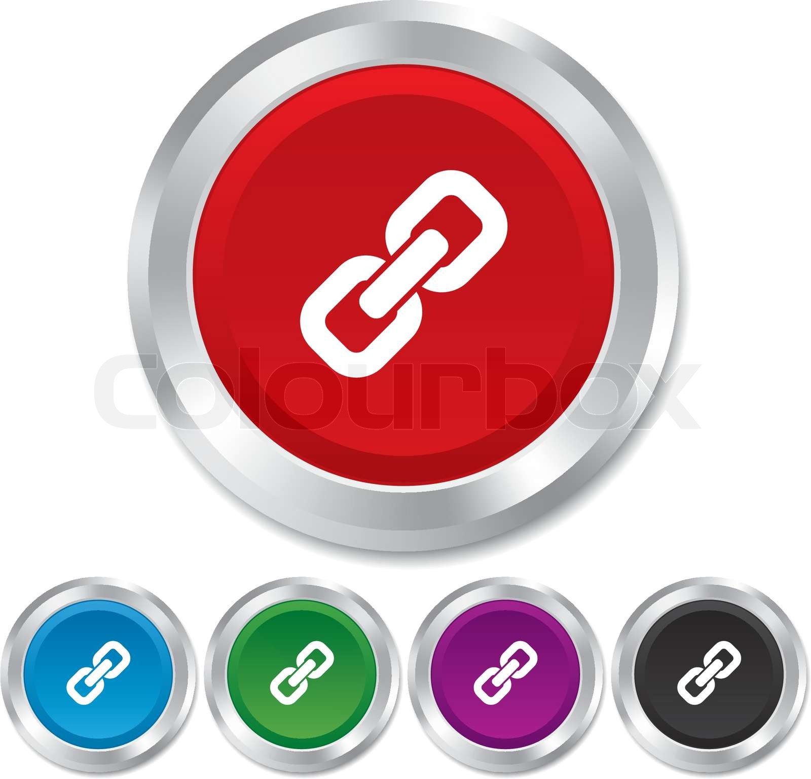 Link sign icon. Hyperlink symbol. | Stock vector | Colourbox