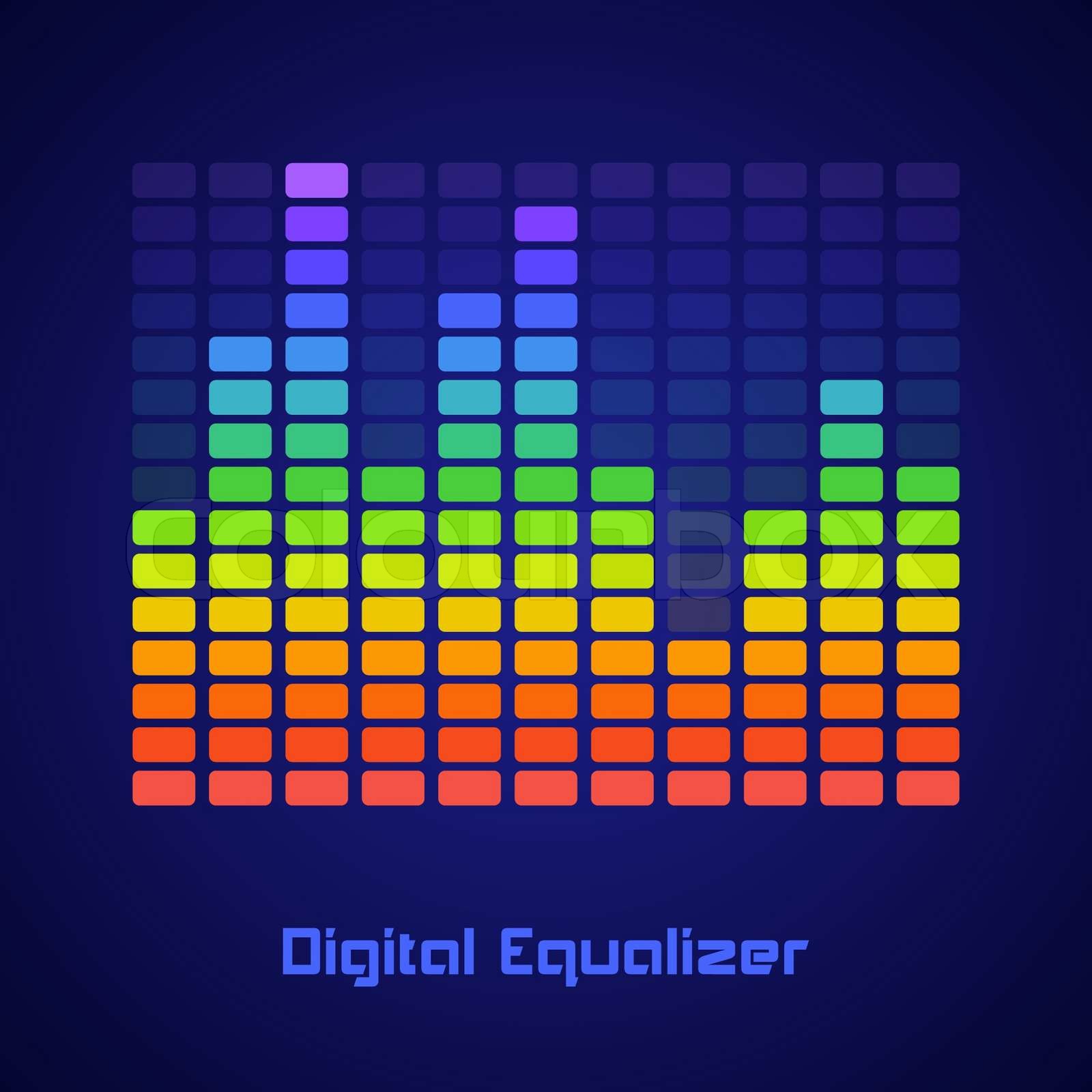 Rainbow equalizer | Stock vector | Colourbox