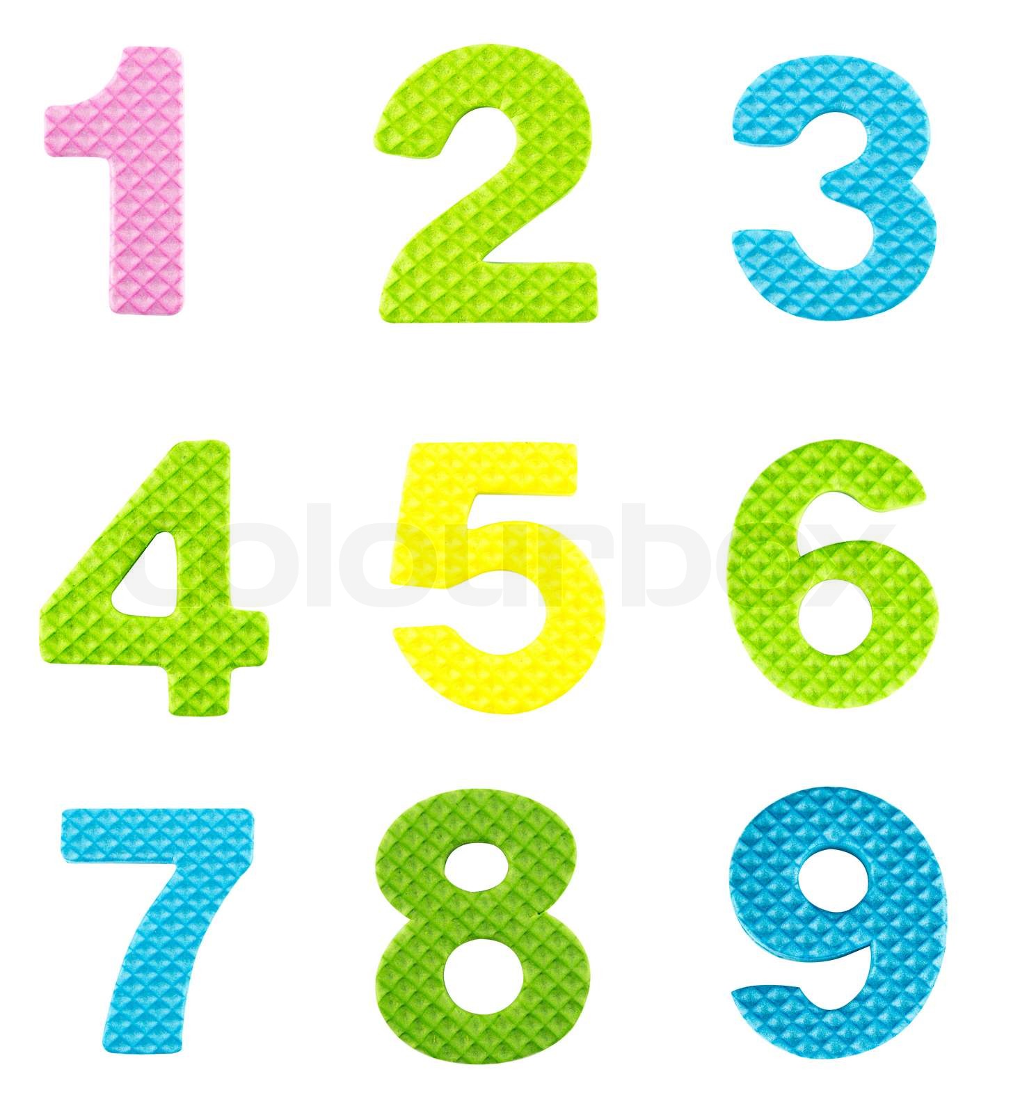 Numbers from one to nine | Stock image | Colourbox