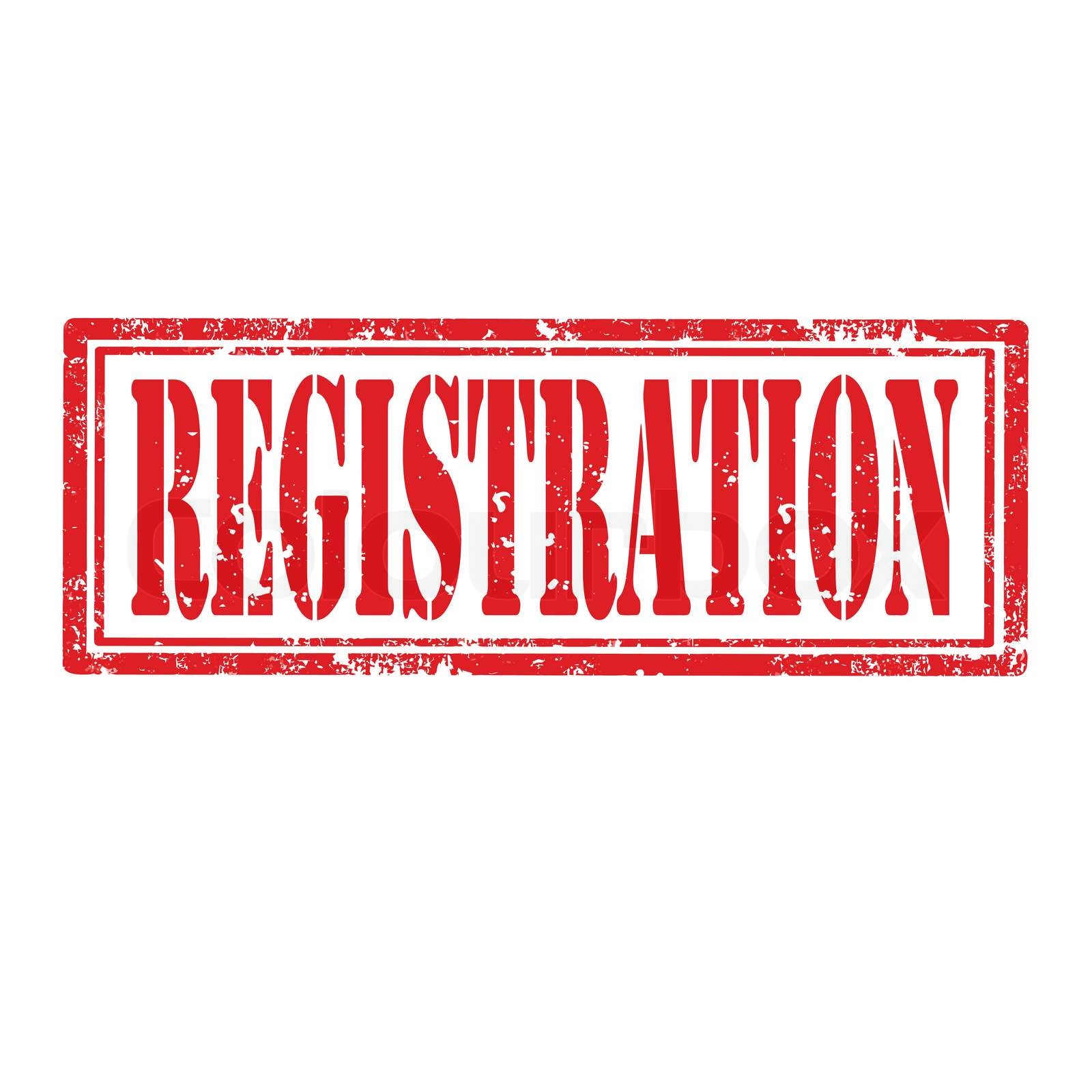 Registration-stamp | Stock vector | Colourbox