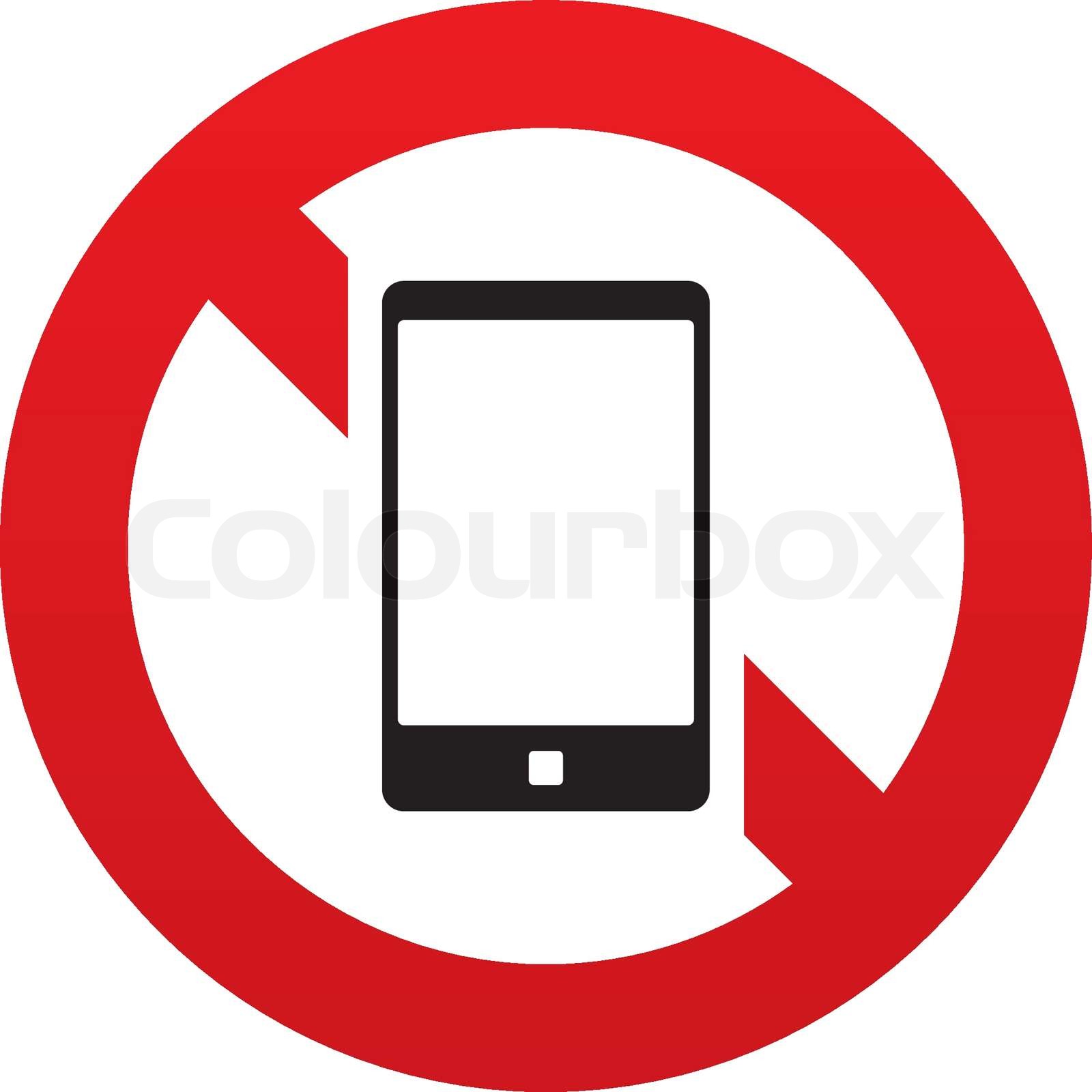 No Smartphone icon. Support symbol. Call center. | Stock vector | Colourbox