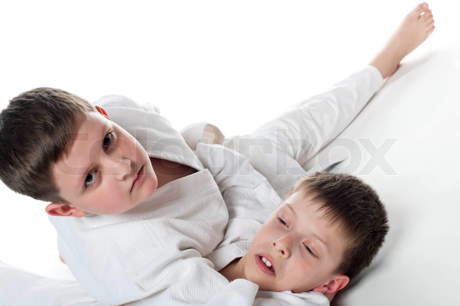 Kids wrestling | Stock image | Colourbox