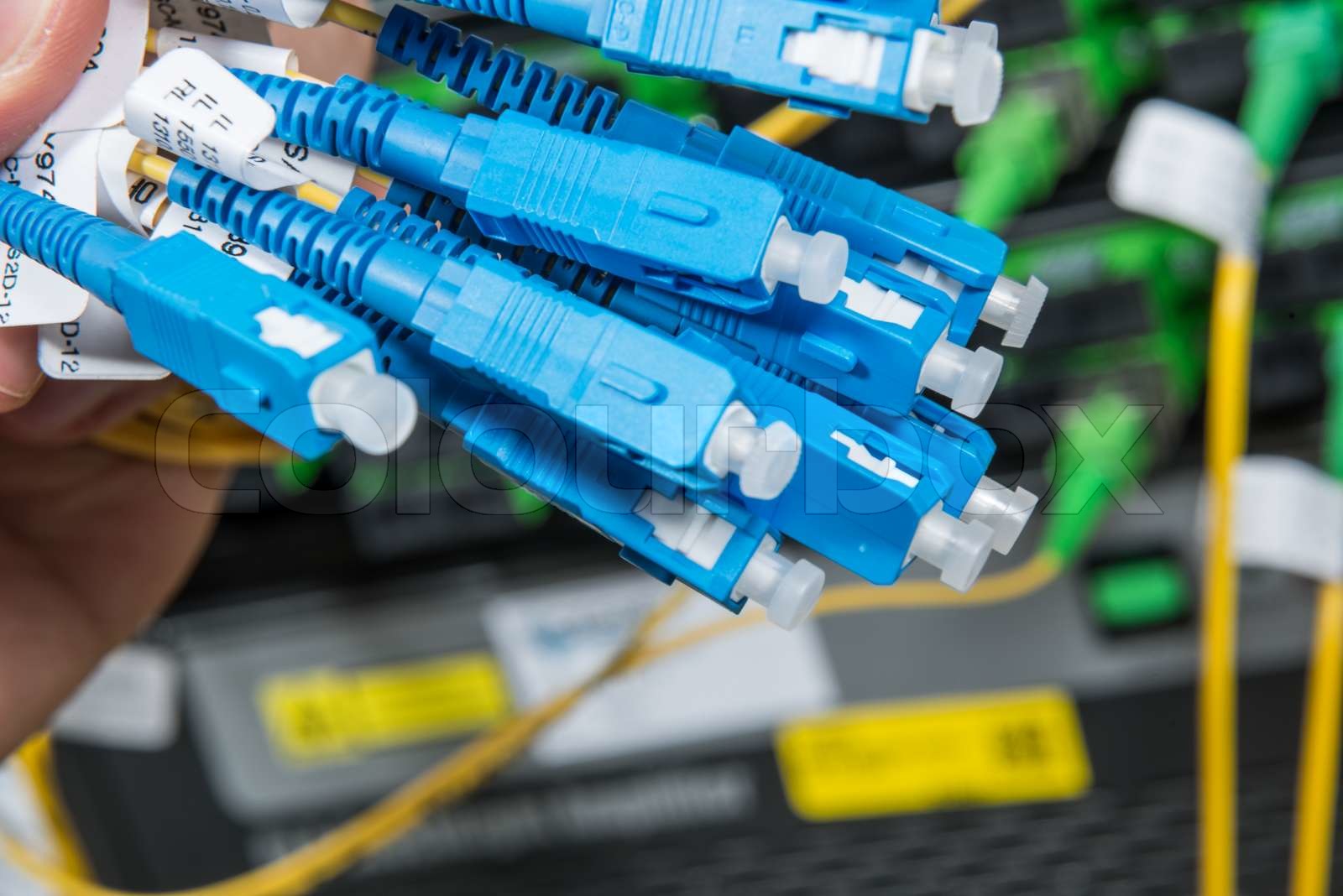 fiber network server | Stock image | Colourbox