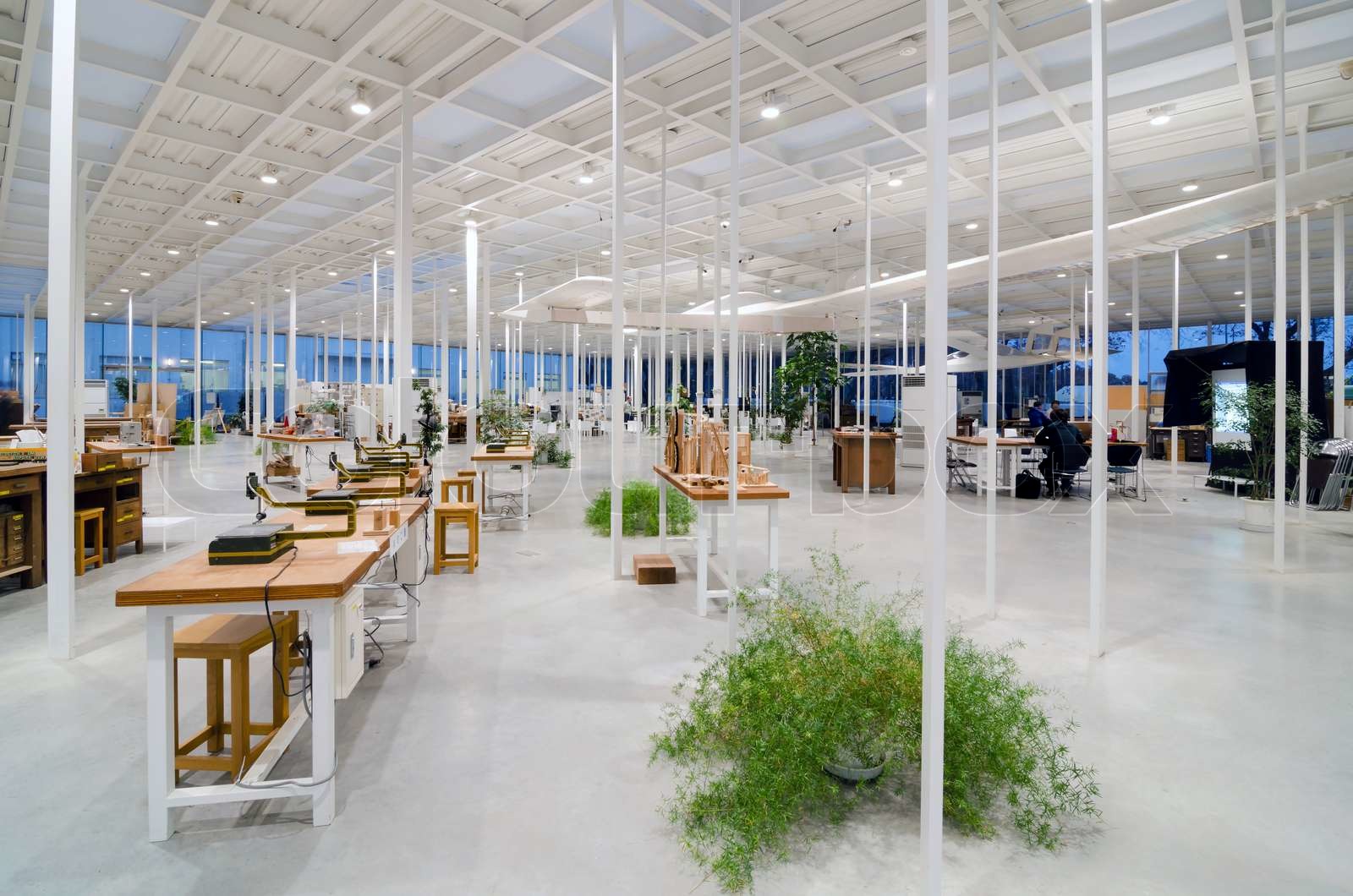 Industrial space, Interior of Modern Workshop | Stock image | Colourbox