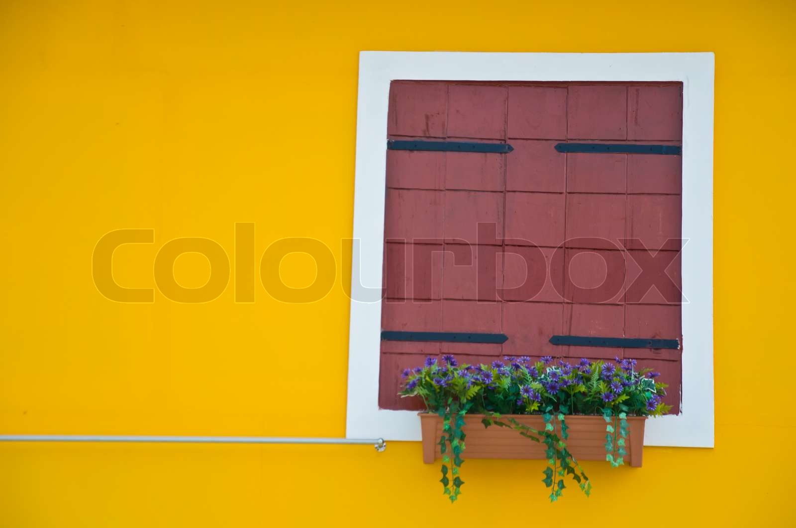Brown window | Stock image | Colourbox