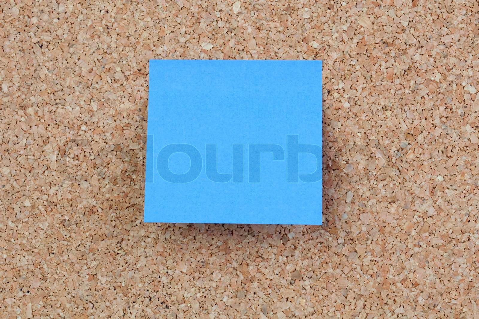 Blue post-it | Stock image | Colourbox